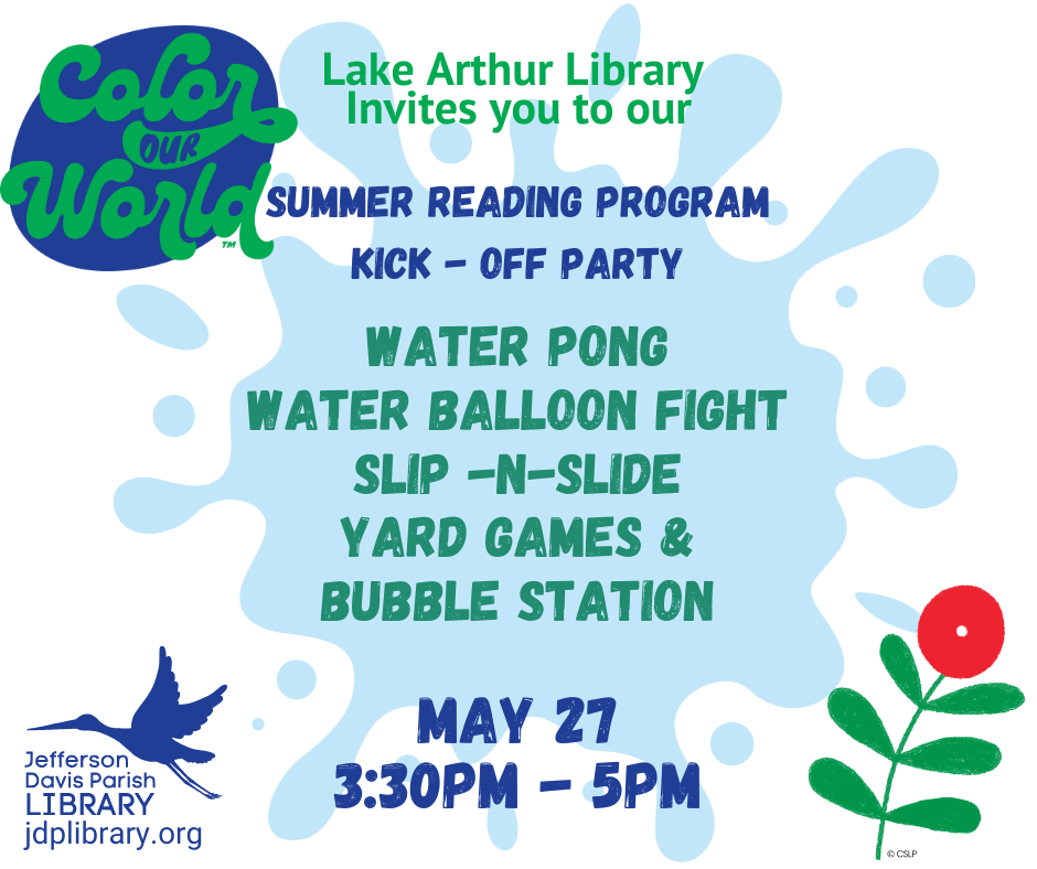 Lake Arthur Summer Reading Program Kick-off - Jefferson Davis Parish ...